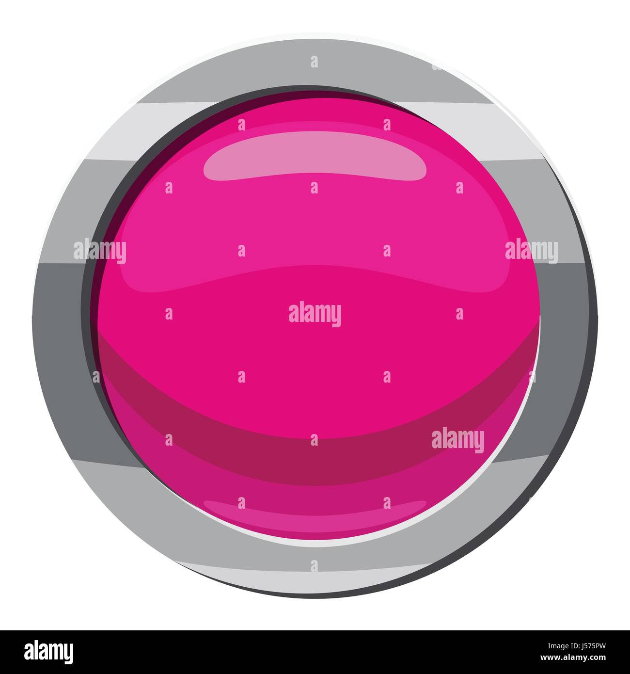 Pink button icon, cartoon style Stock Vector Image & Art - Alamy