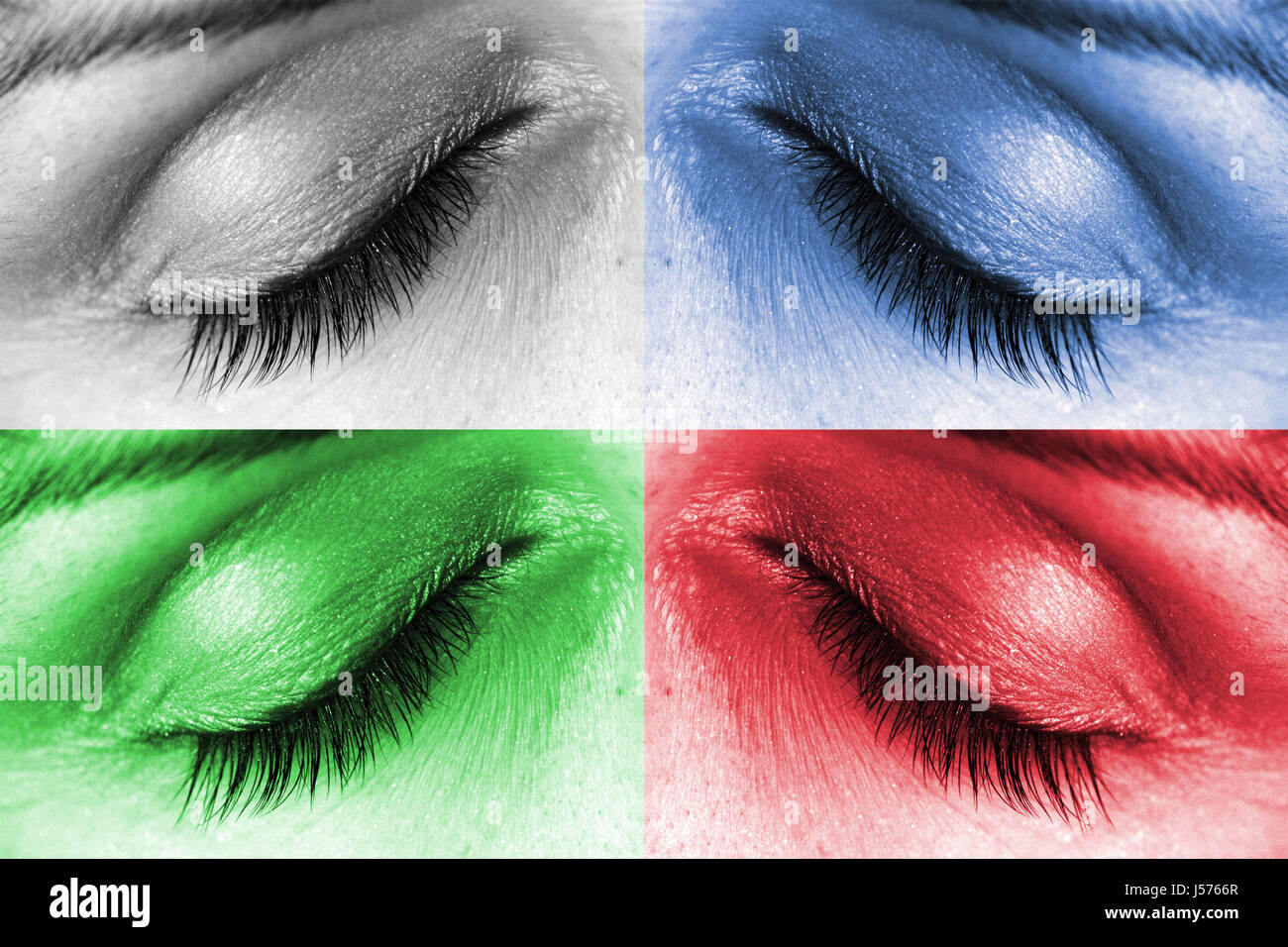 Pale eyelids hi-res stock photography and images - Alamy