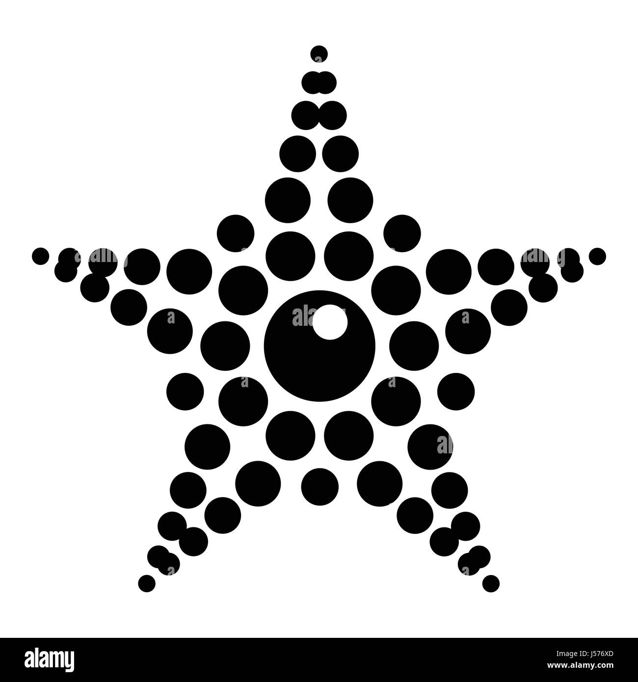 Spotted star icon, simple style Stock Vector Image & Art - Alamy