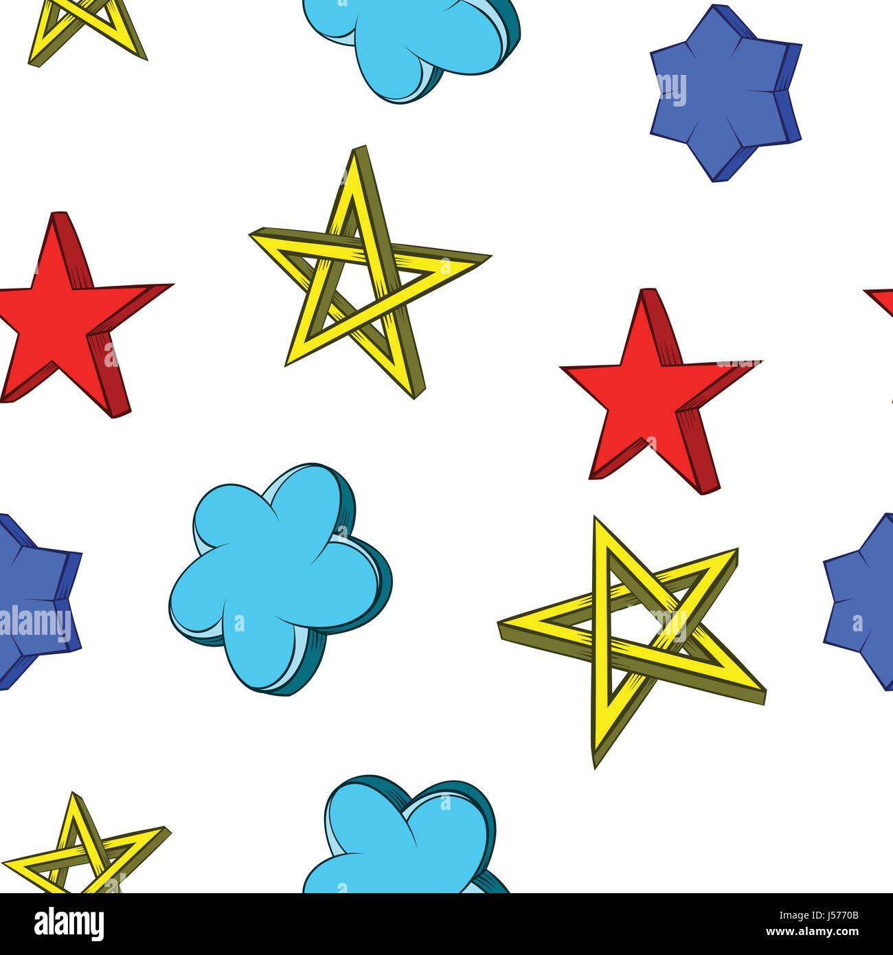 Kind of star pattern, cartoon style Stock Vector Image & Art - Alamy