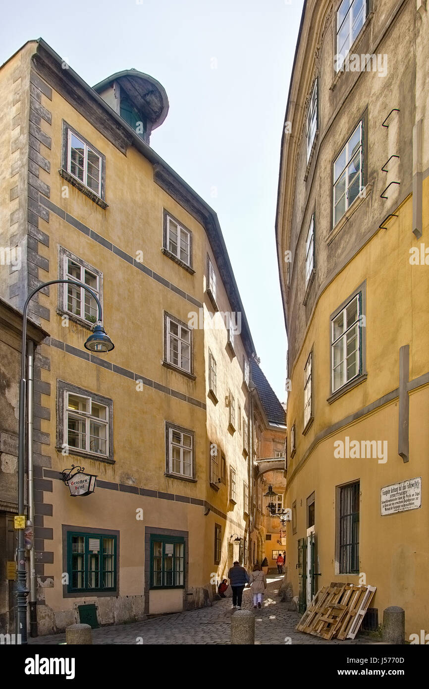 Quet street in Vienna Stock Photo - Alamy