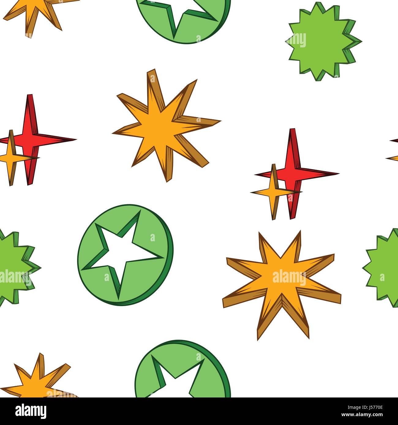 Geometric figure star pattern, cartoon style Stock Vector Image & Art ...