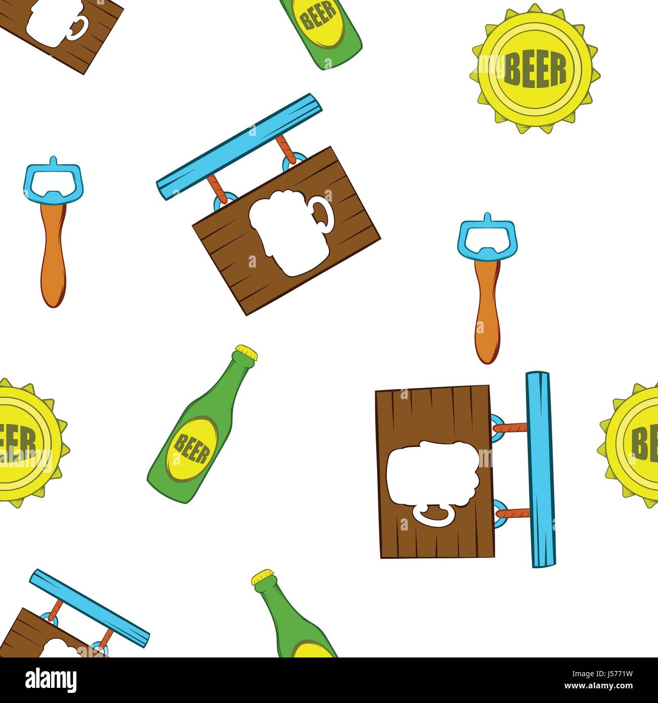 Ale pattern, cartoon style Stock Vector Image & Art - Alamy