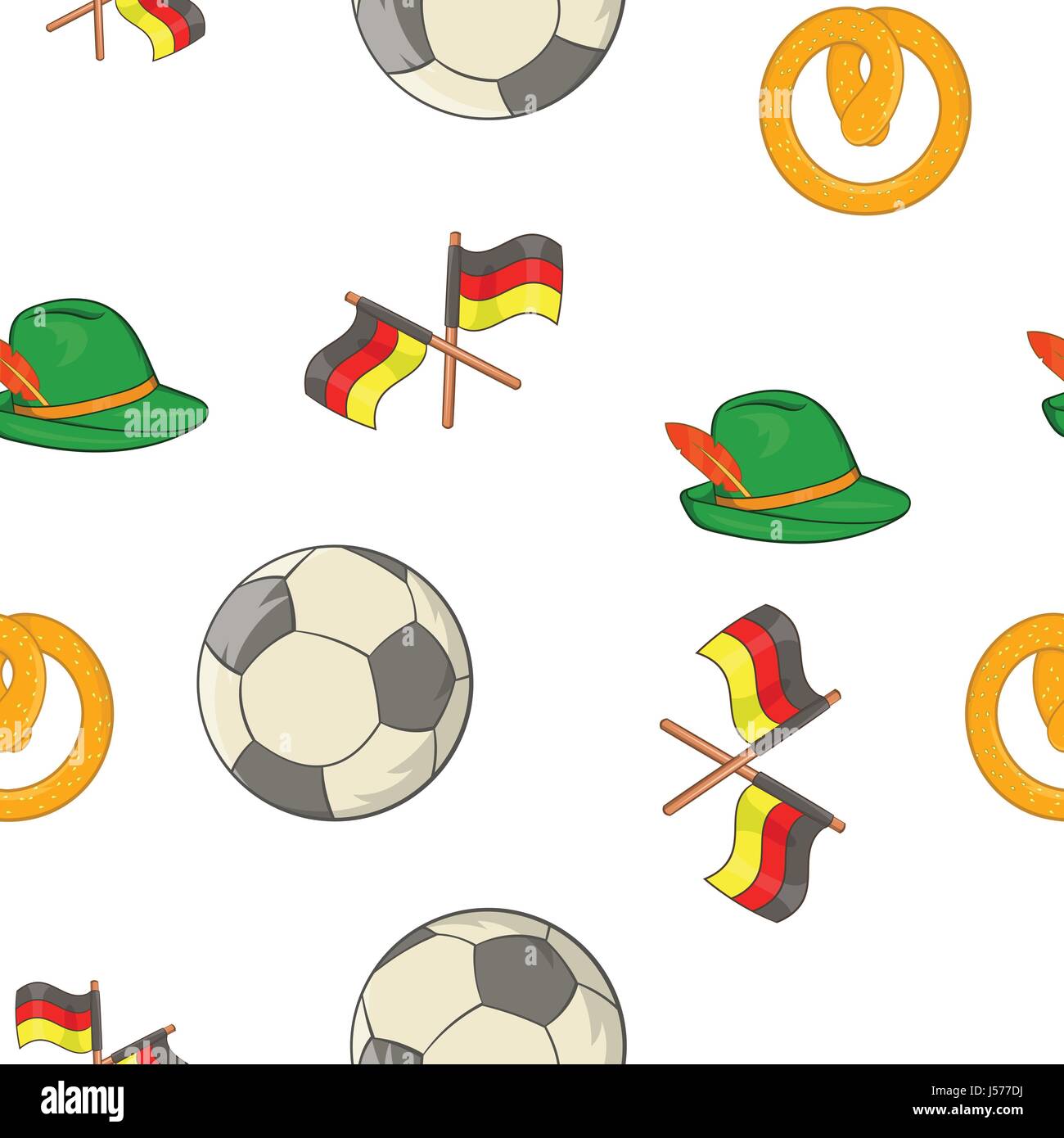 Stay in Germany pattern, cartoon style Stock Vector Image & Art - Alamy