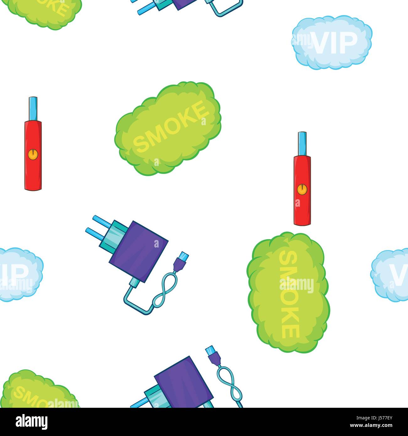 Smoking pattern, cartoon style Stock Vector Image & Art - Alamy