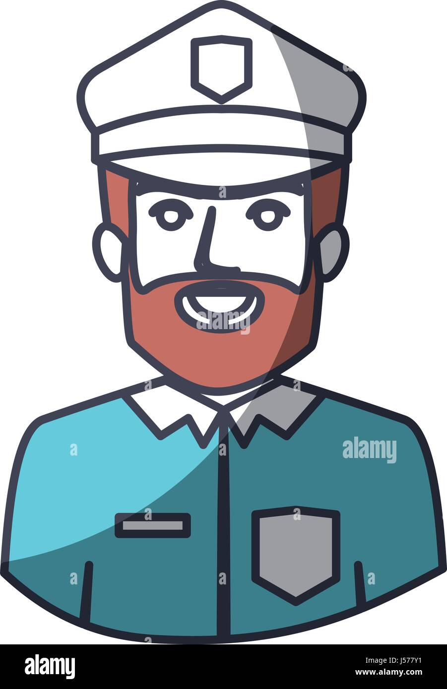 Bearded police officer hi-res stock photography and images - Alamy