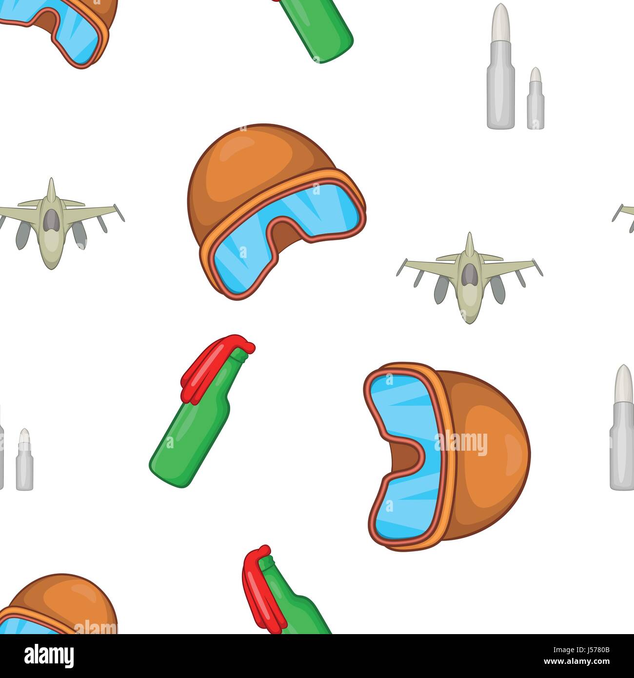 Military weapons pattern, cartoon style Stock Vector Image & Art - Alamy