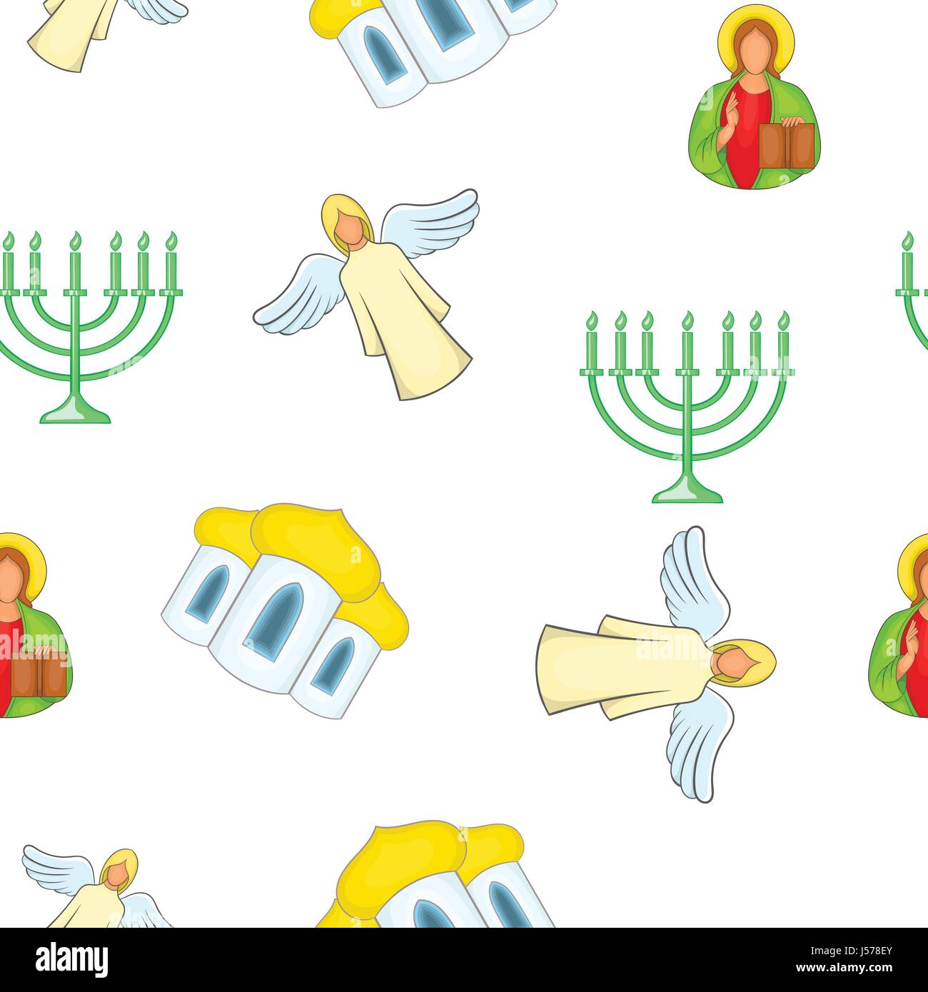 Spirituality pattern, cartoon style Stock Vector Image & Art - Alamy