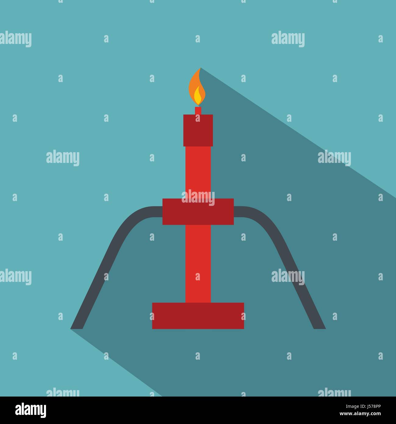 Gas flare tower Stock Vector Images - Alamy