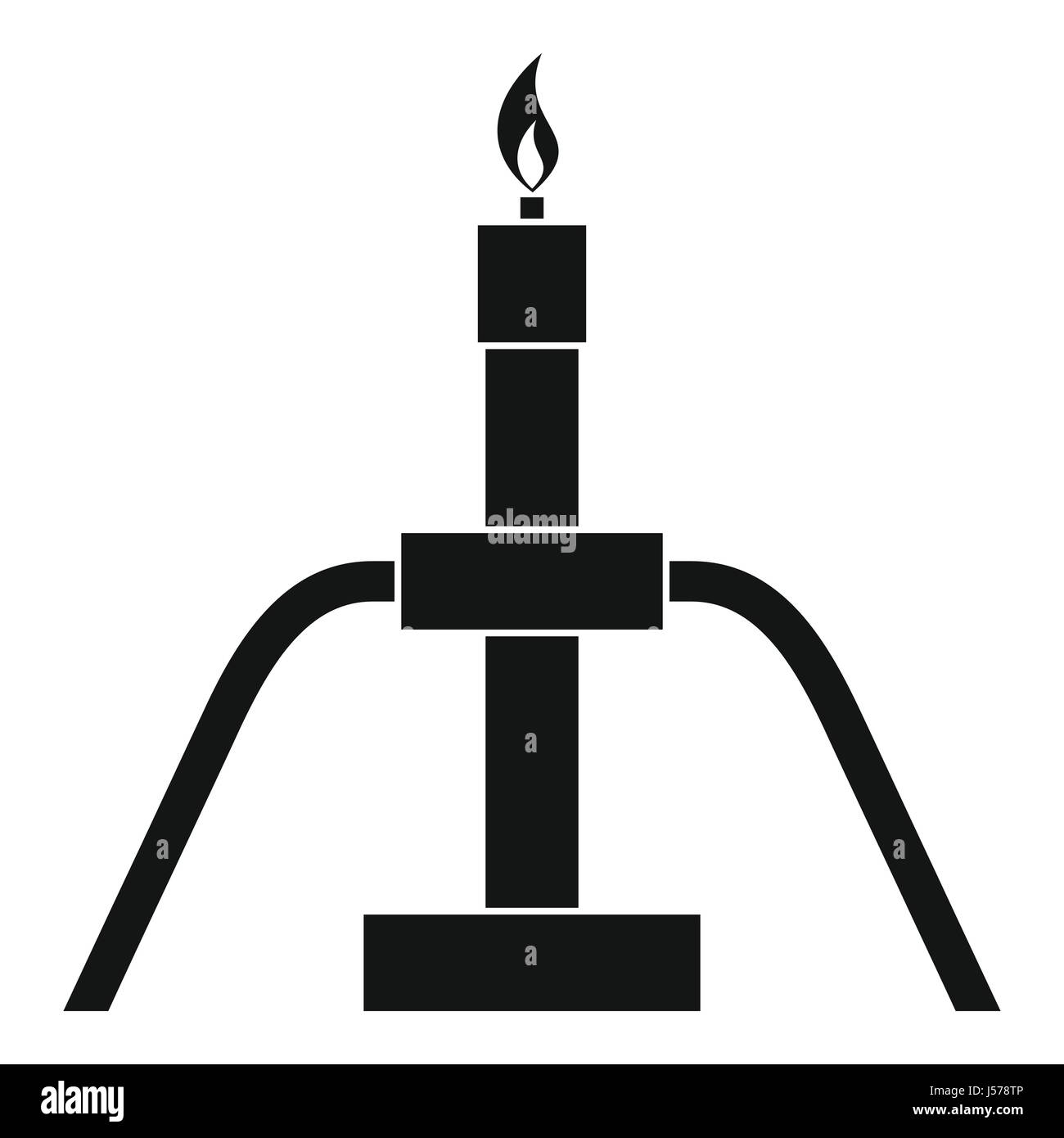 Gas flaring icon, simple style Stock Vector Image & Art - Alamy