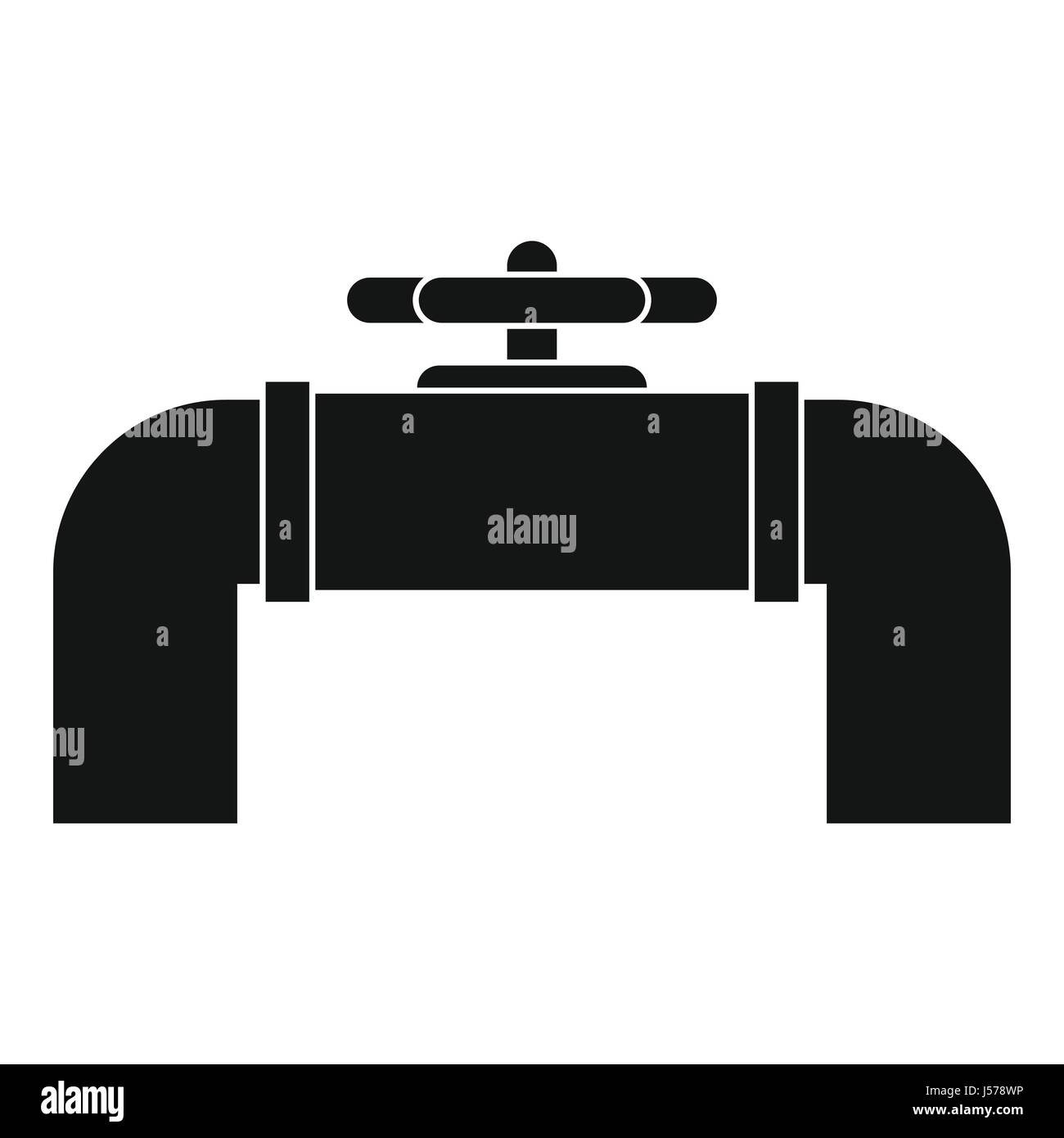 Industrial pipe valve icon, simple style Stock Vector Image & Art - Alamy