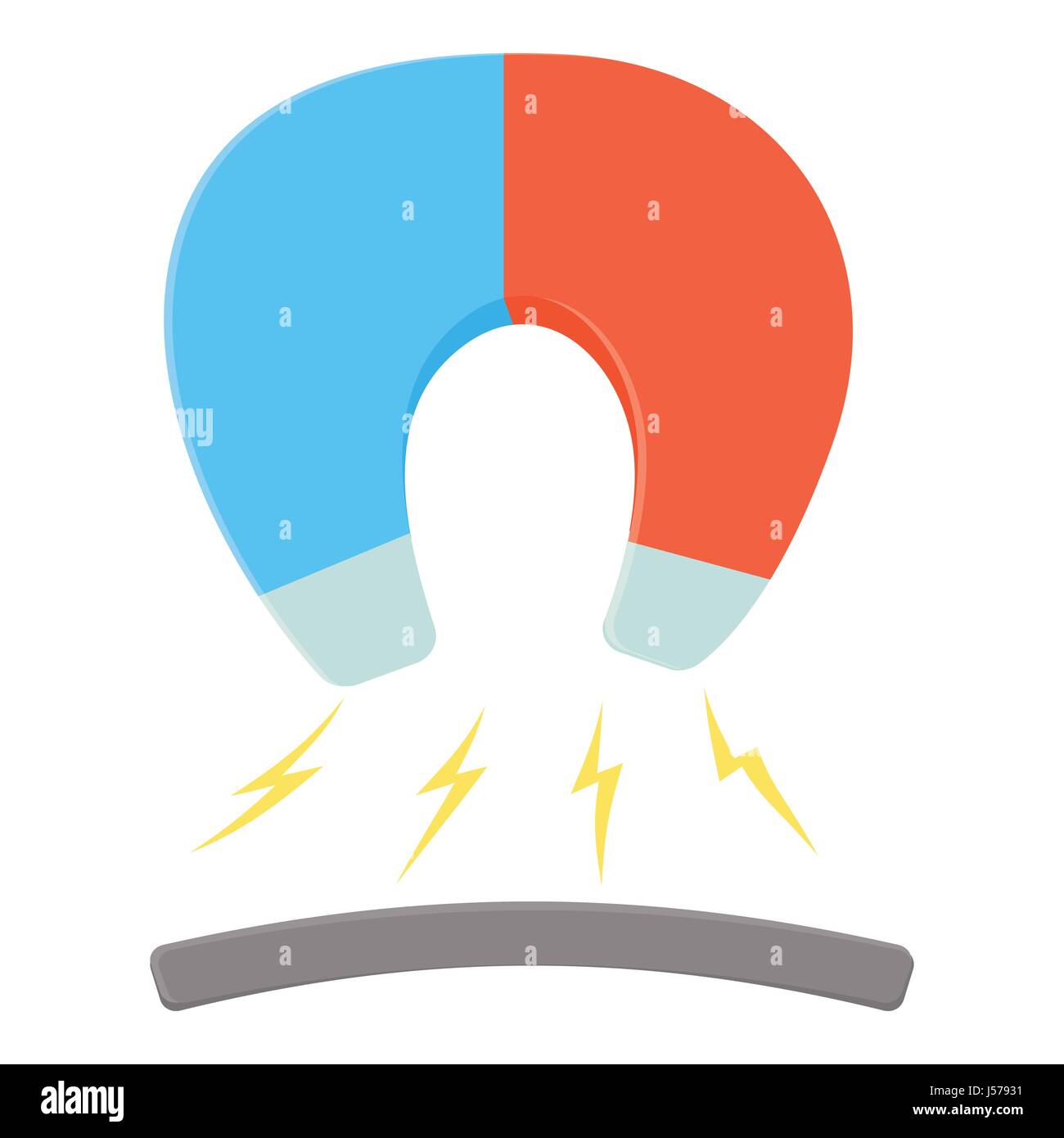 Horseshoe magnet icon, cartoon style Stock Vector Image & Art - Alamy