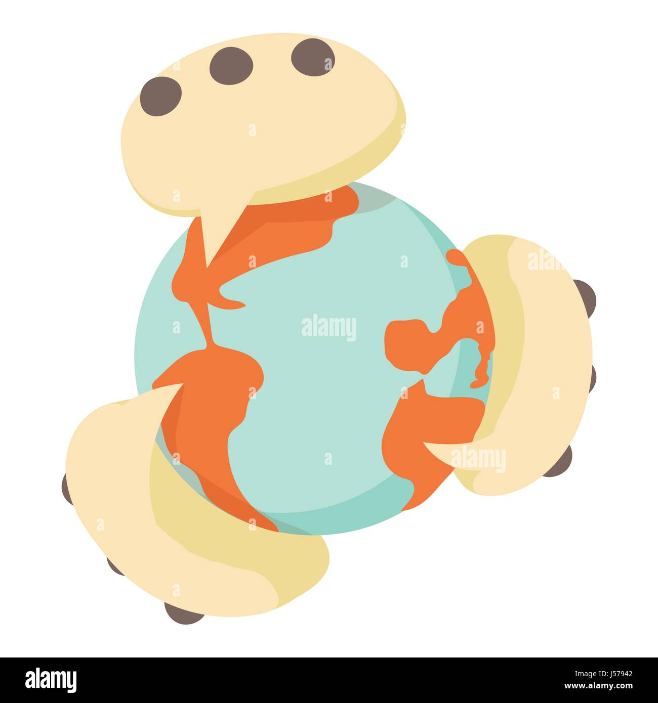 Blue sign globalization symbol icon Stock Vector Images - Alamy