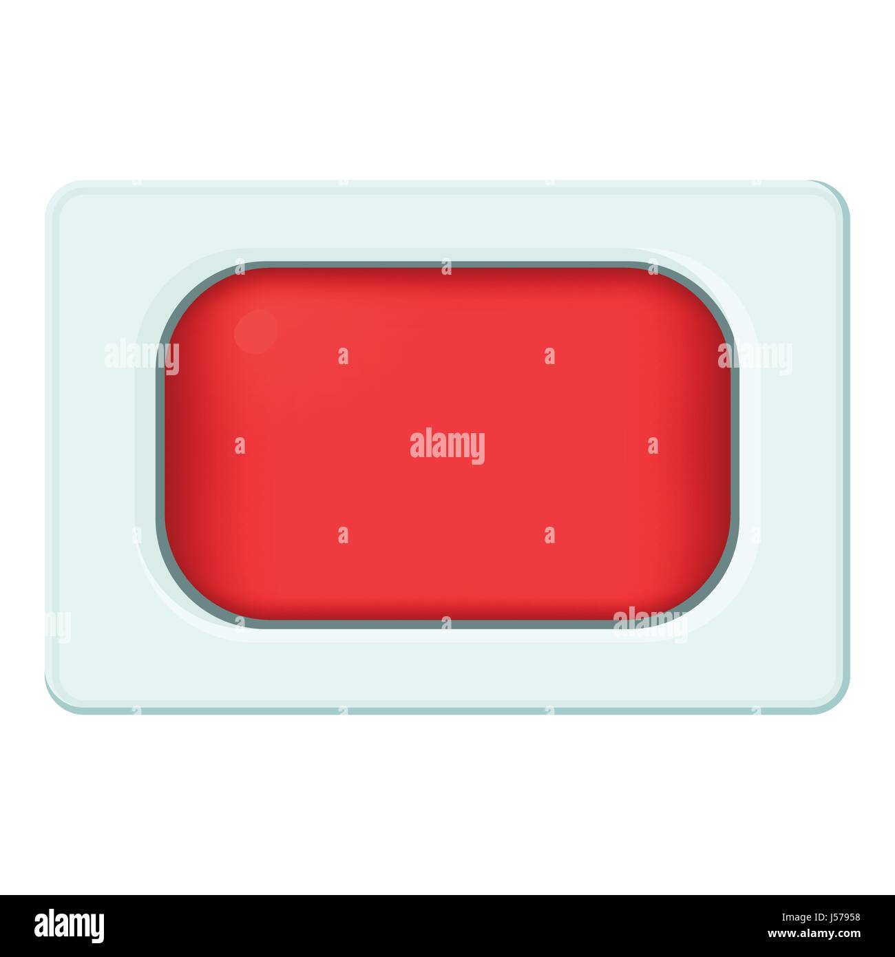Rectangular button icon, cartoon style Stock Vector Image & Art - Alamy