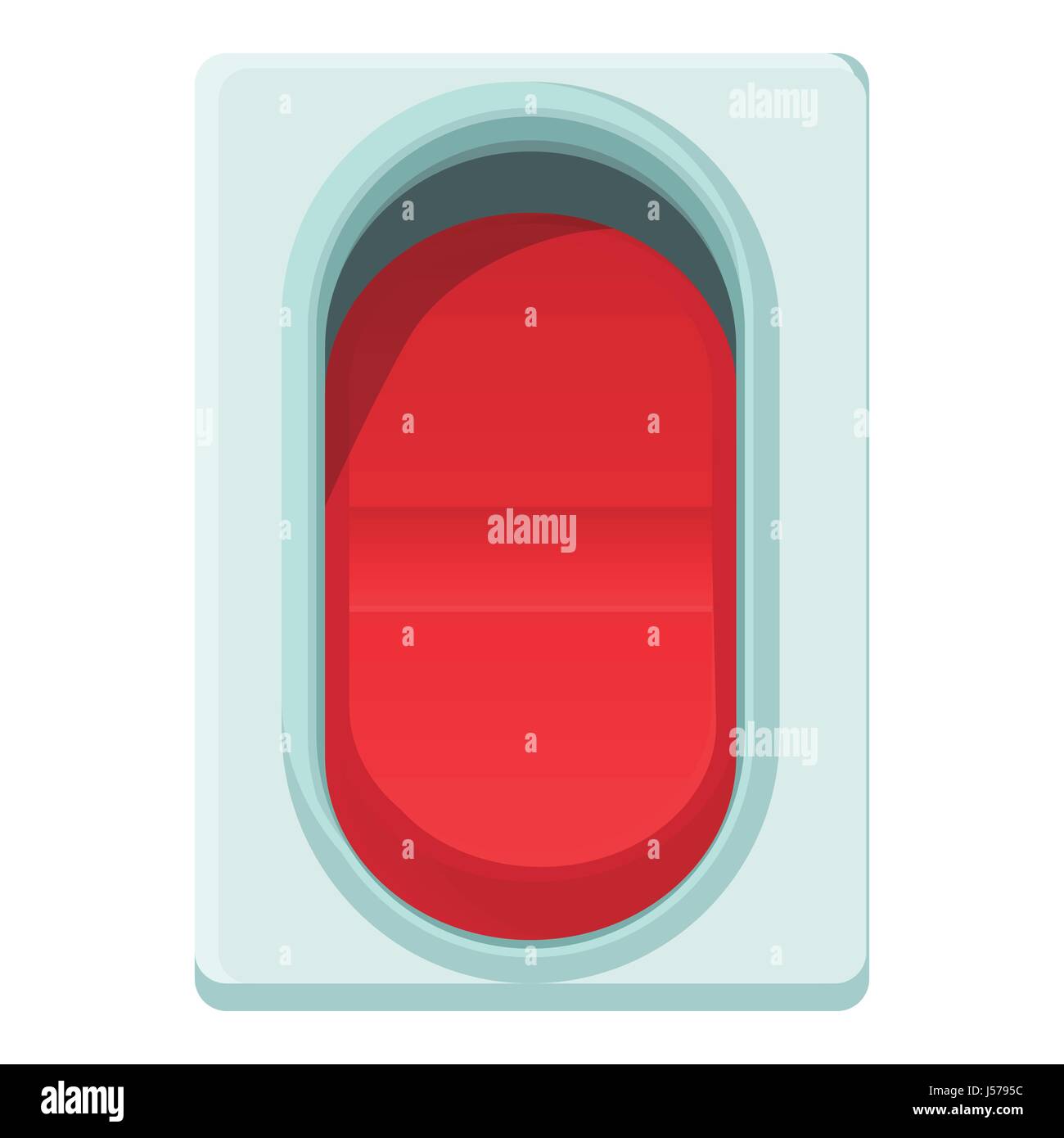 Red switch icon, cartoon style Stock Vector Image & Art - Alamy