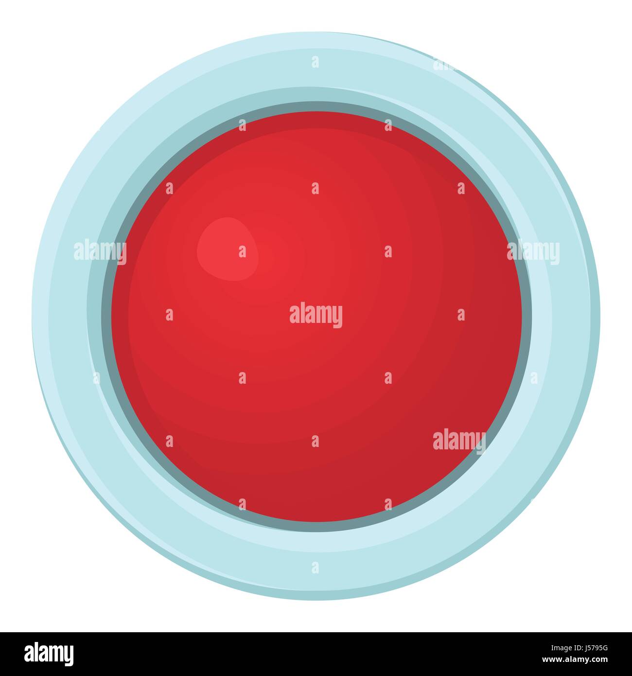 Red stop and panic button icon, cartoon style Stock Vector Image & Art ...