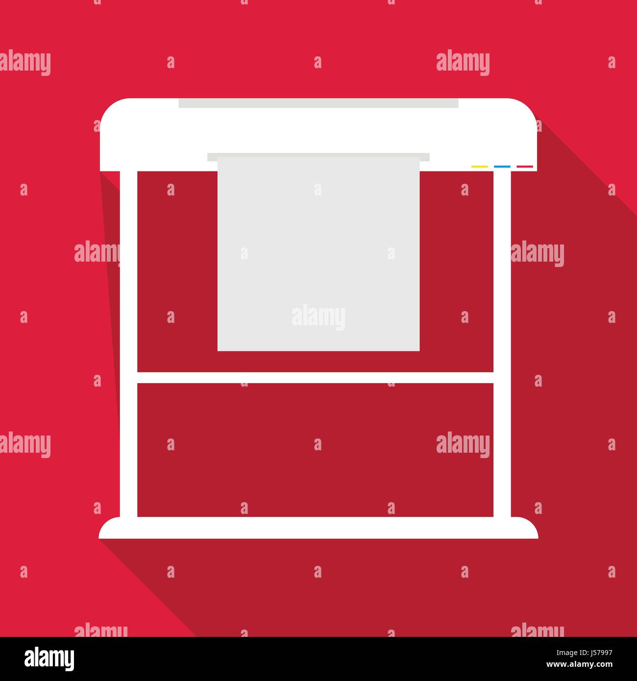 Large format printer icon, flat style Stock Vector Image & Art - Alamy