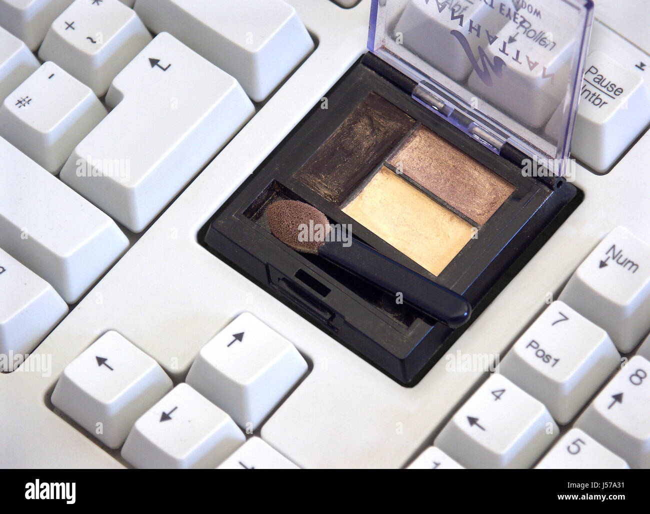 woman keyboard witty care cosmetics beauty care makeup colour key ...