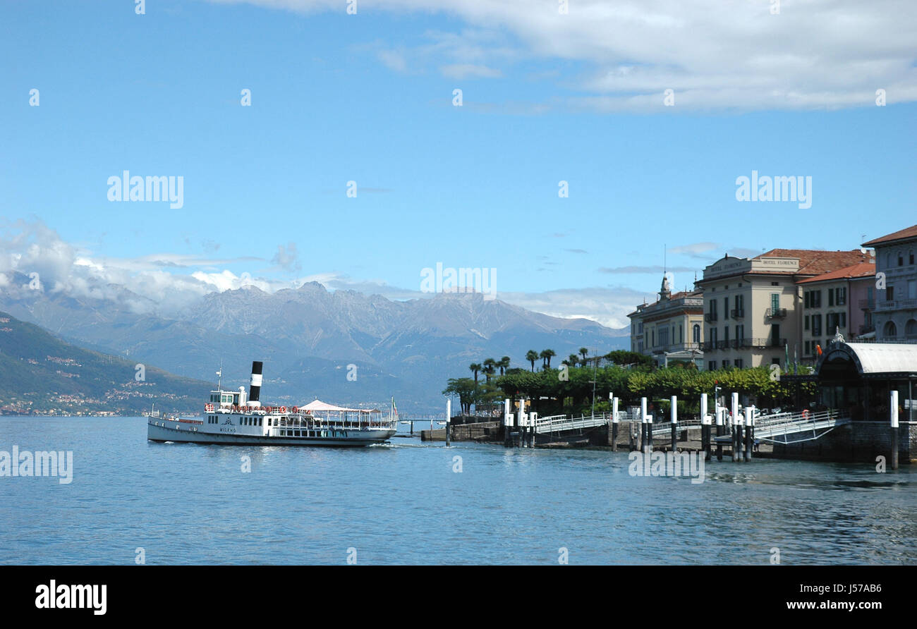 historical mountains navigation steamer landing stage steamboat damper ...