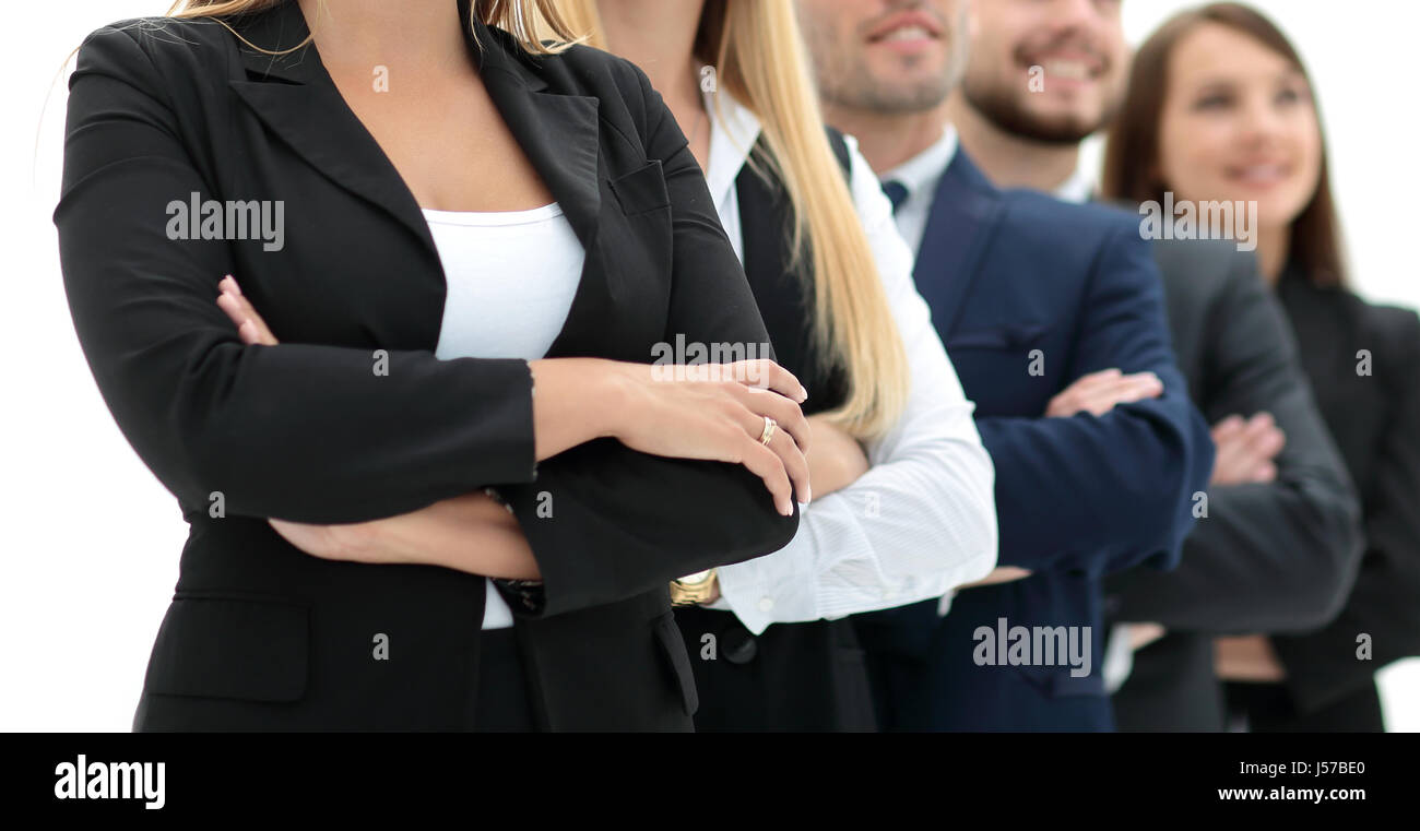 Successfull busines team isolated on white background Stock Photo - Alamy