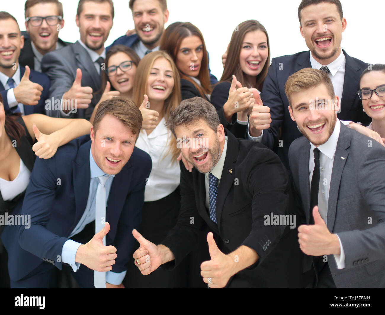 Jubilant business people hi-res stock photography and images - Alamy