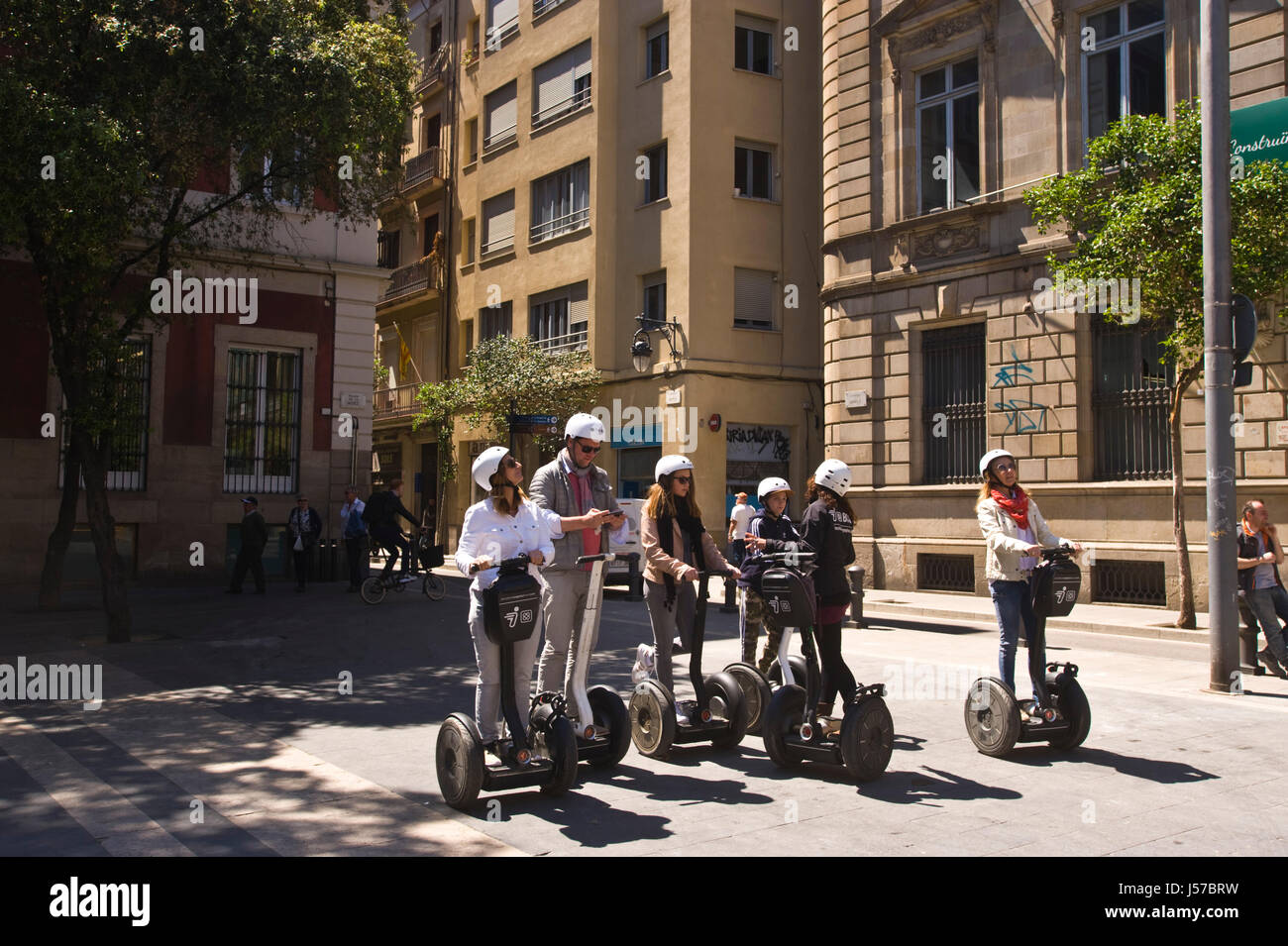 Segway tour tourists on segways sightseeing hi-res stock photography ...