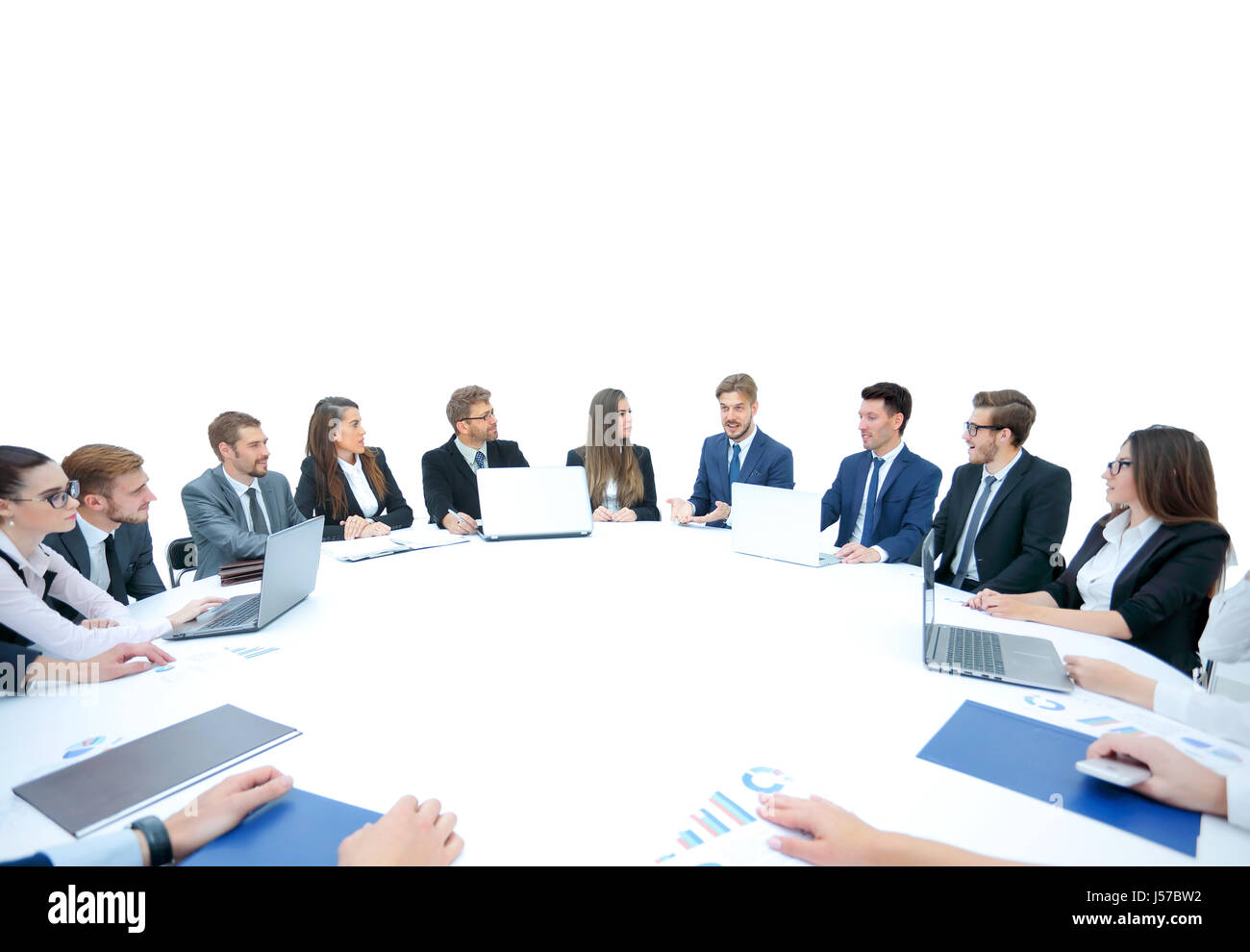 Business Team Meeting Seminar Training Concept Stock Photo - Alamy