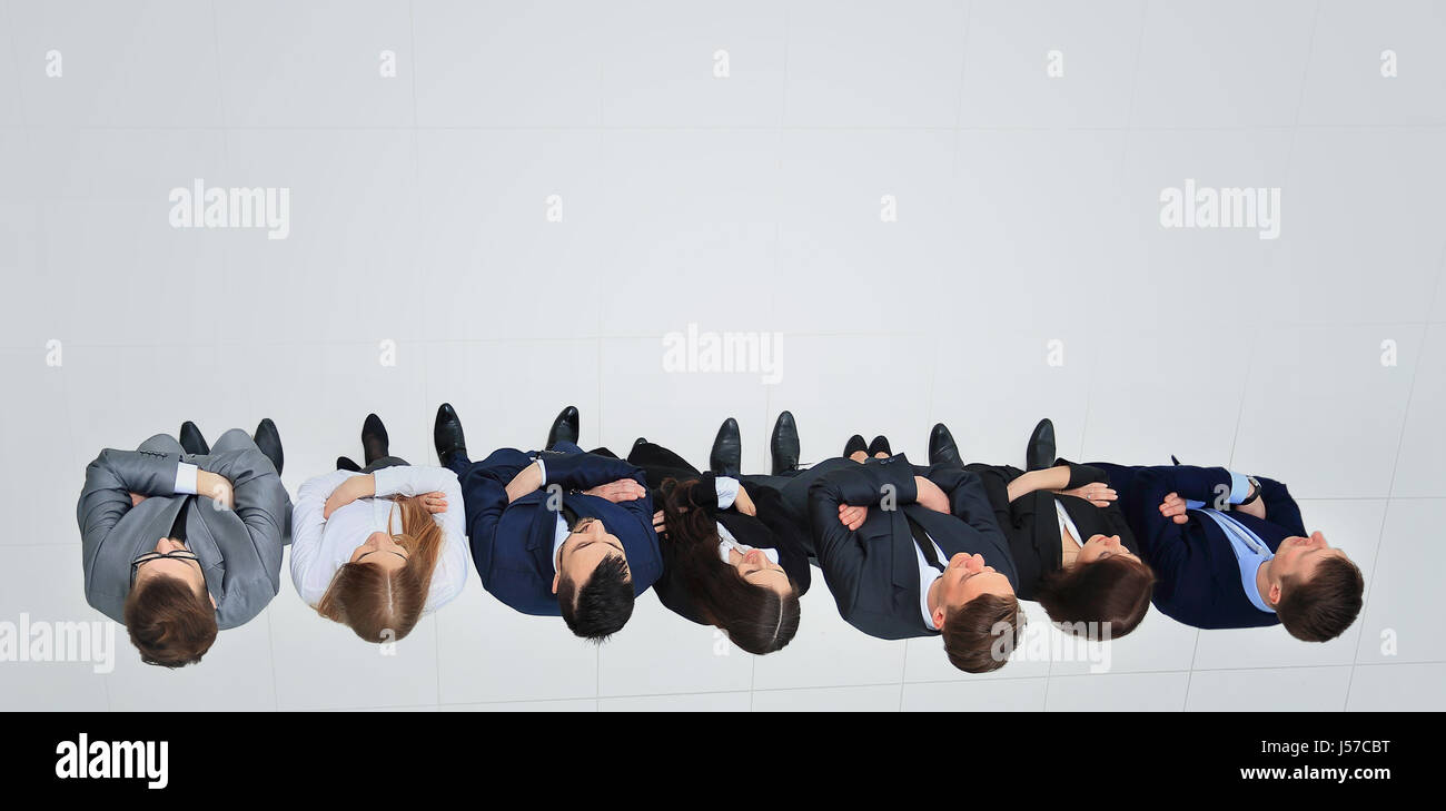 group of business people together. view from above Stock Photo - Alamy