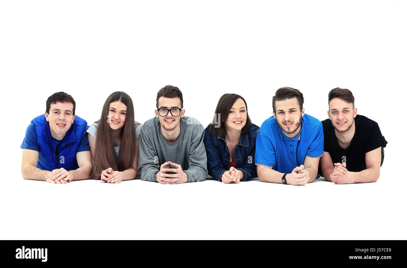 Casual people group crowd Cut Out Stock Images & Pictures - Alamy