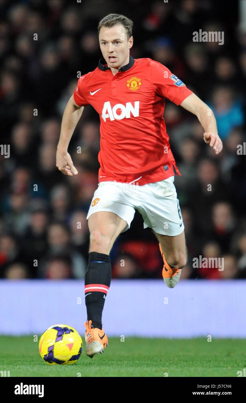 JONNY EVANS MANCHESTER UNITED FC MANCHESTER UNITED FC OLD TRAFFORD ...