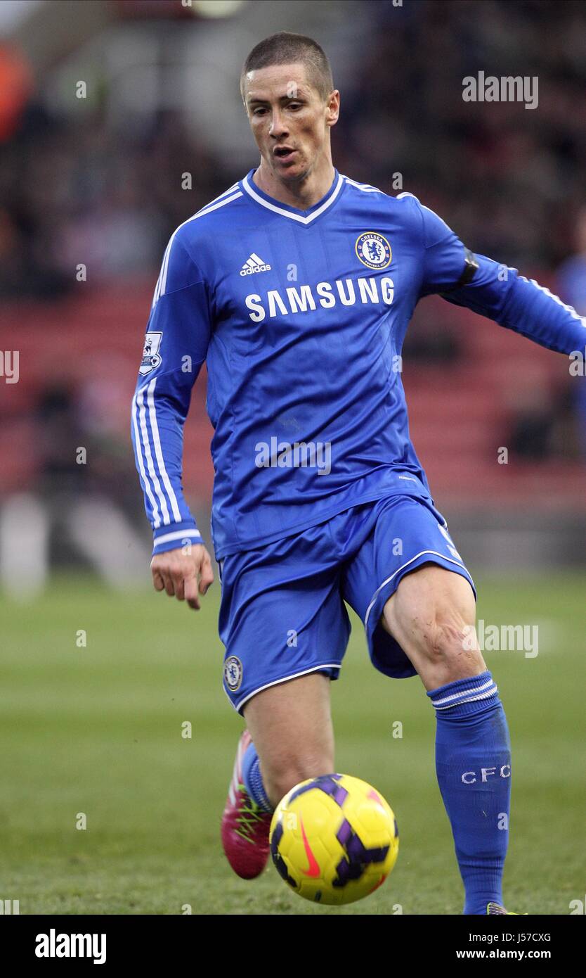 FERNANDO TORRES CHELSEA FC CHELSEA FC THE BRITANNIA STADIUM STOKE-ON ...