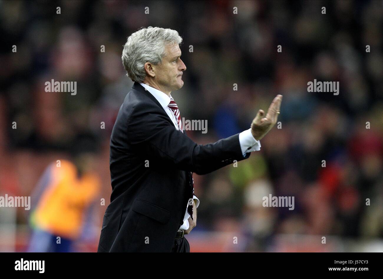 MARK HUGHES STOKE CITY FC MANAGER STOKE CITY FC MANAGER THE BRITANNIA ...