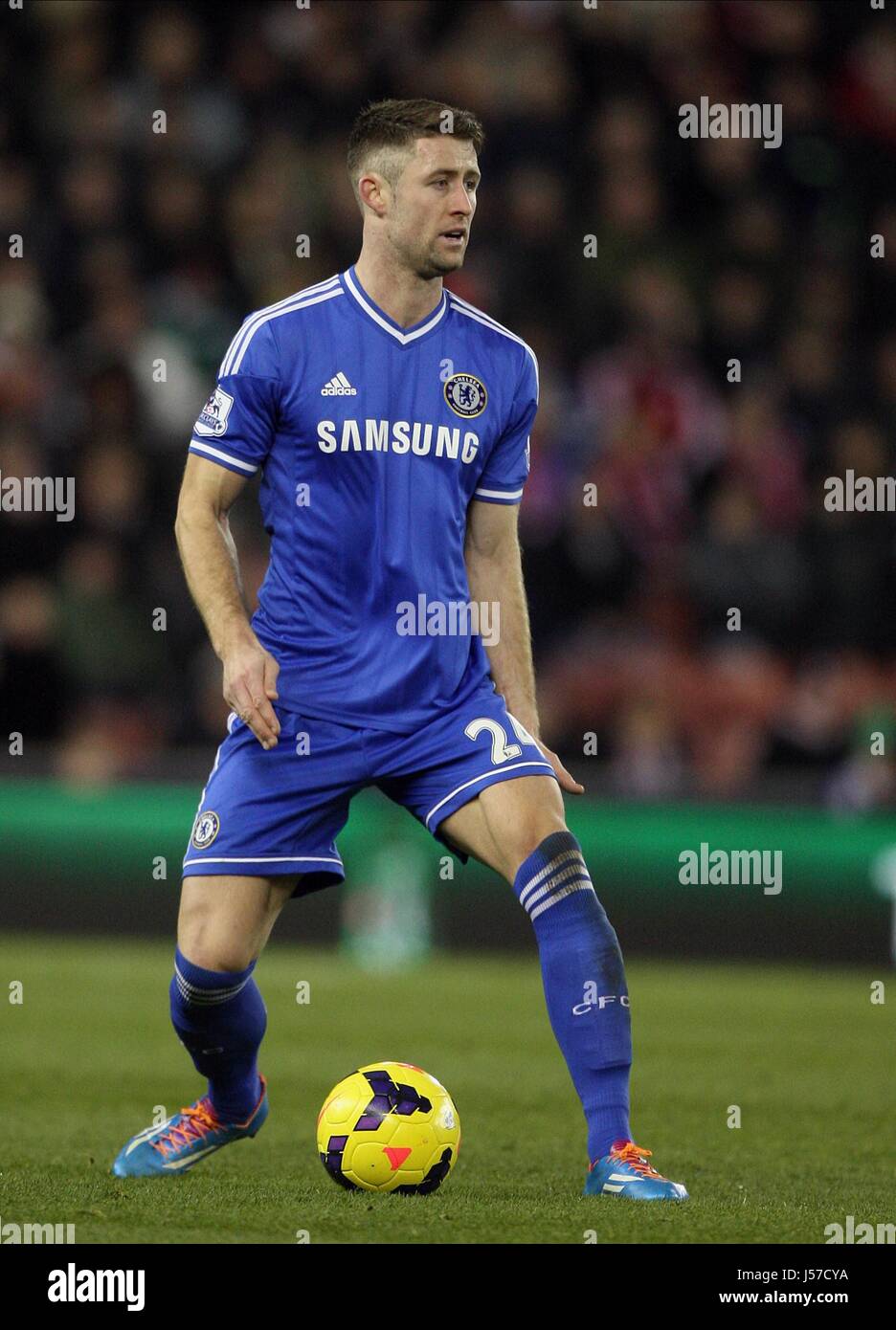 GARY CAHILL CHELSEA FC CHELSEA FC THE BRITANNIA STADIUM STOKE-ON-TRENT ...