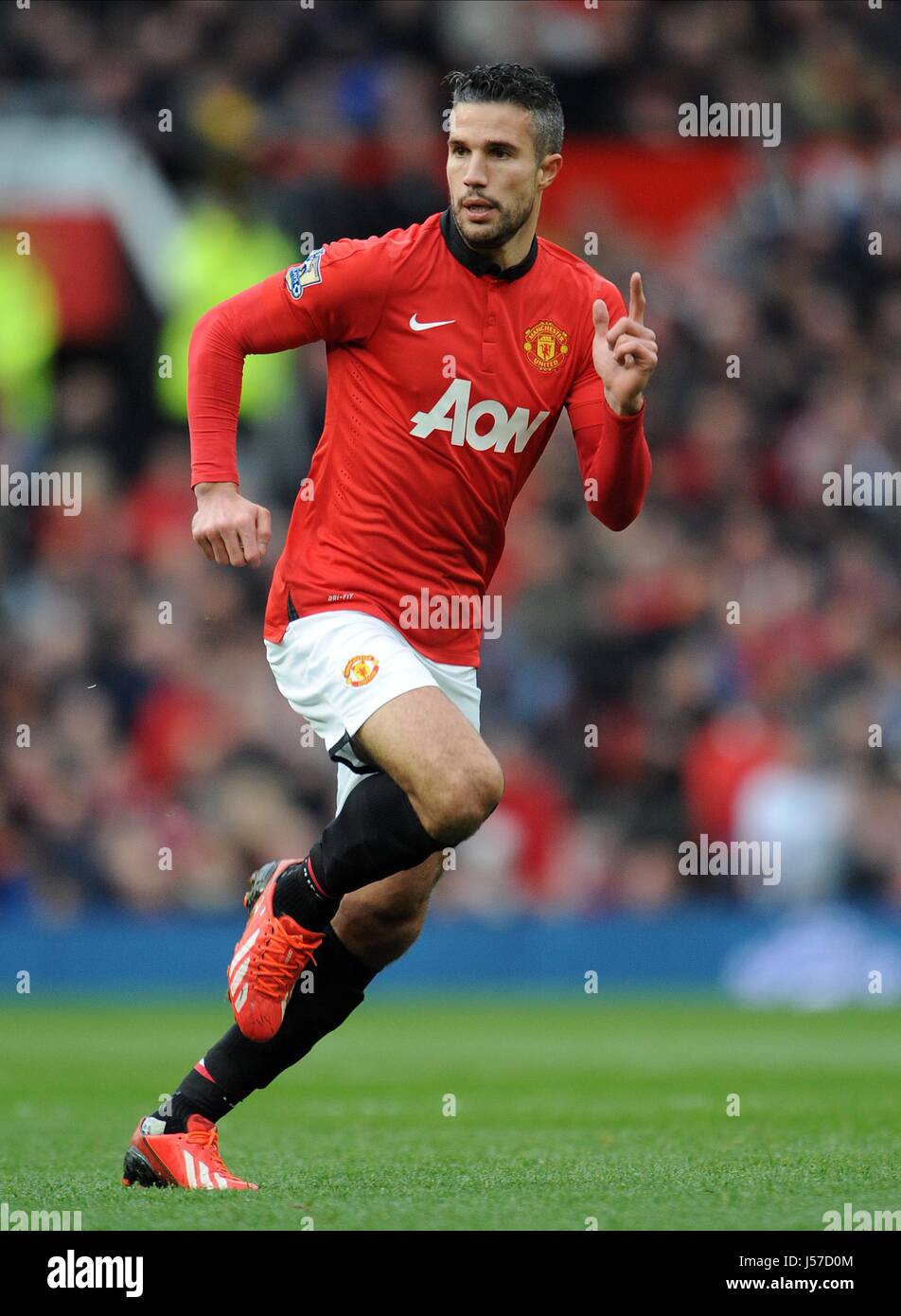 ROBIN VAN PERSIE MANCHESTER UNITED FC MANCHESTER UNITED FC OLD TRAFFORD ...