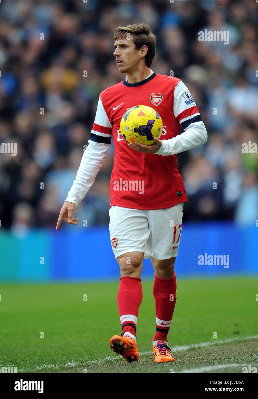 NACHO MONREAL ARSENAL FC ARSENAL FC ETIHAD STADIUM MANCHESTER ENGLAND ...
