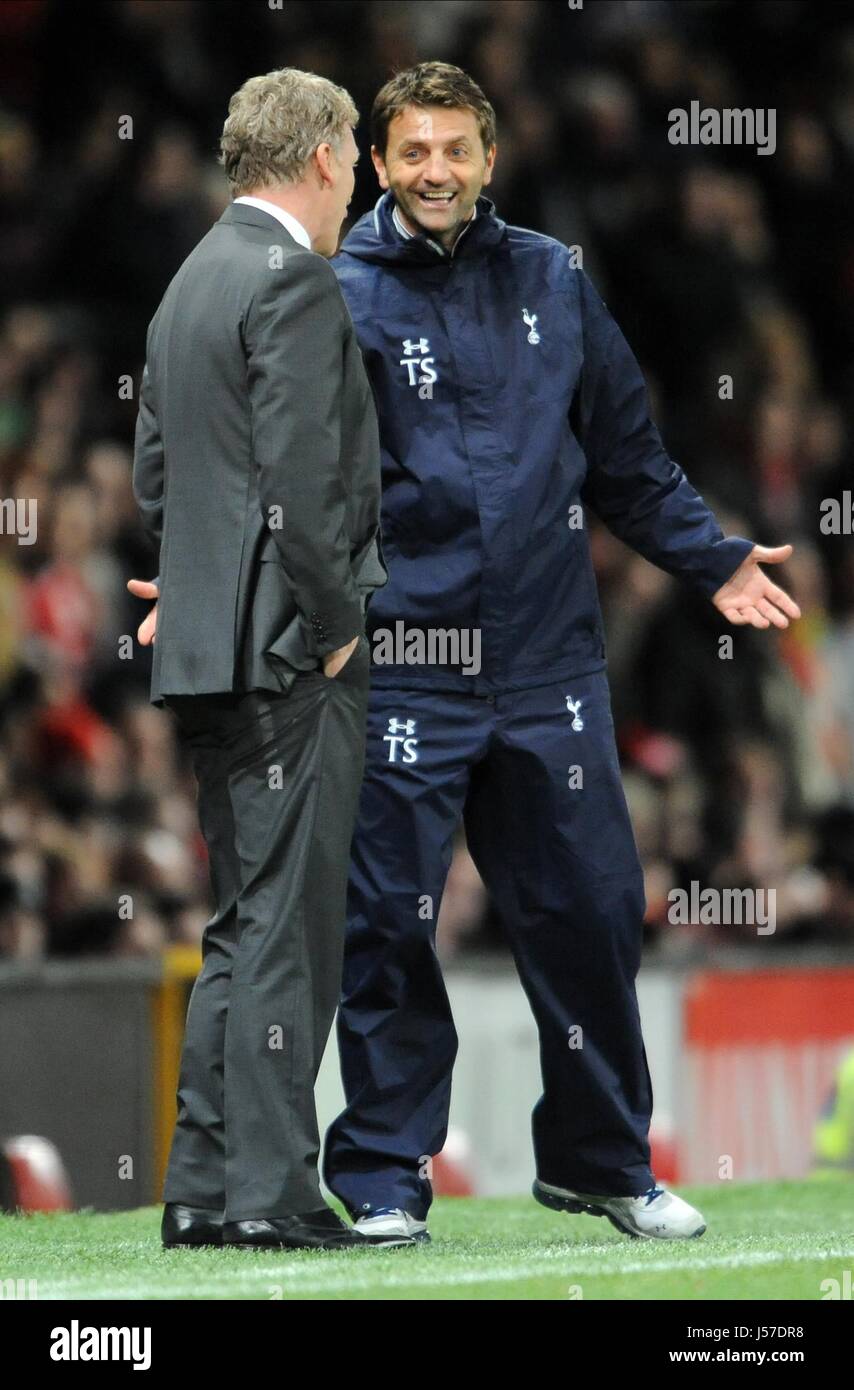 DAVID MOYES & TIM SHERWOOD MANCHESTER UNITED FC V TOTTENH OLD TRAFFORD ...