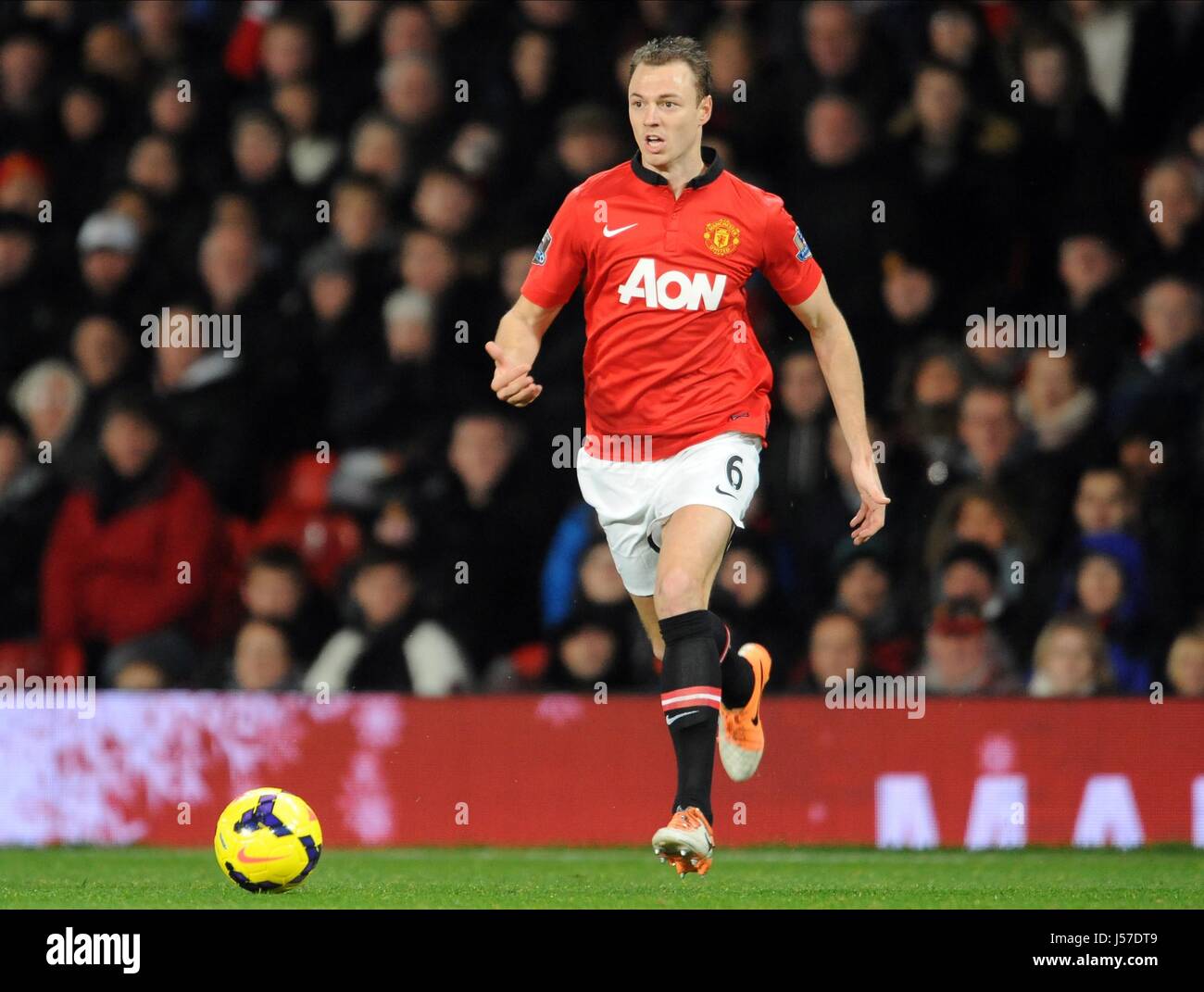 JONNY EVANS MANCHESTER UNITED FC MANCHESTER UNITED FC OLD TRAFFORD ...