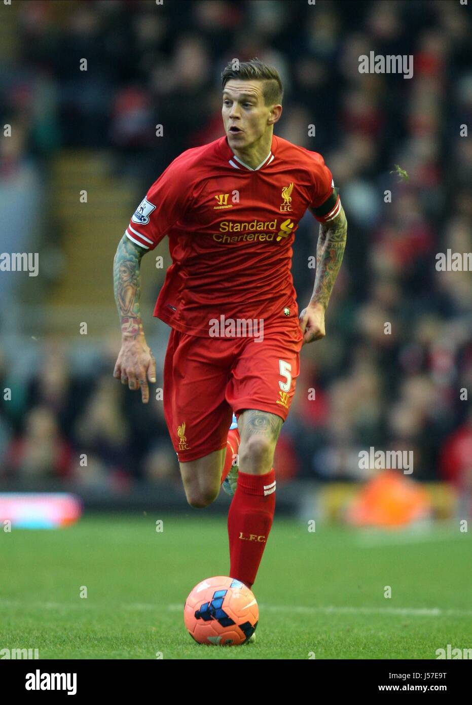 DANIEL AGGER LIVERPOOL FC LIVERPOOL FC ANFIELD LIVERPOOL ENGLAND 05 ...