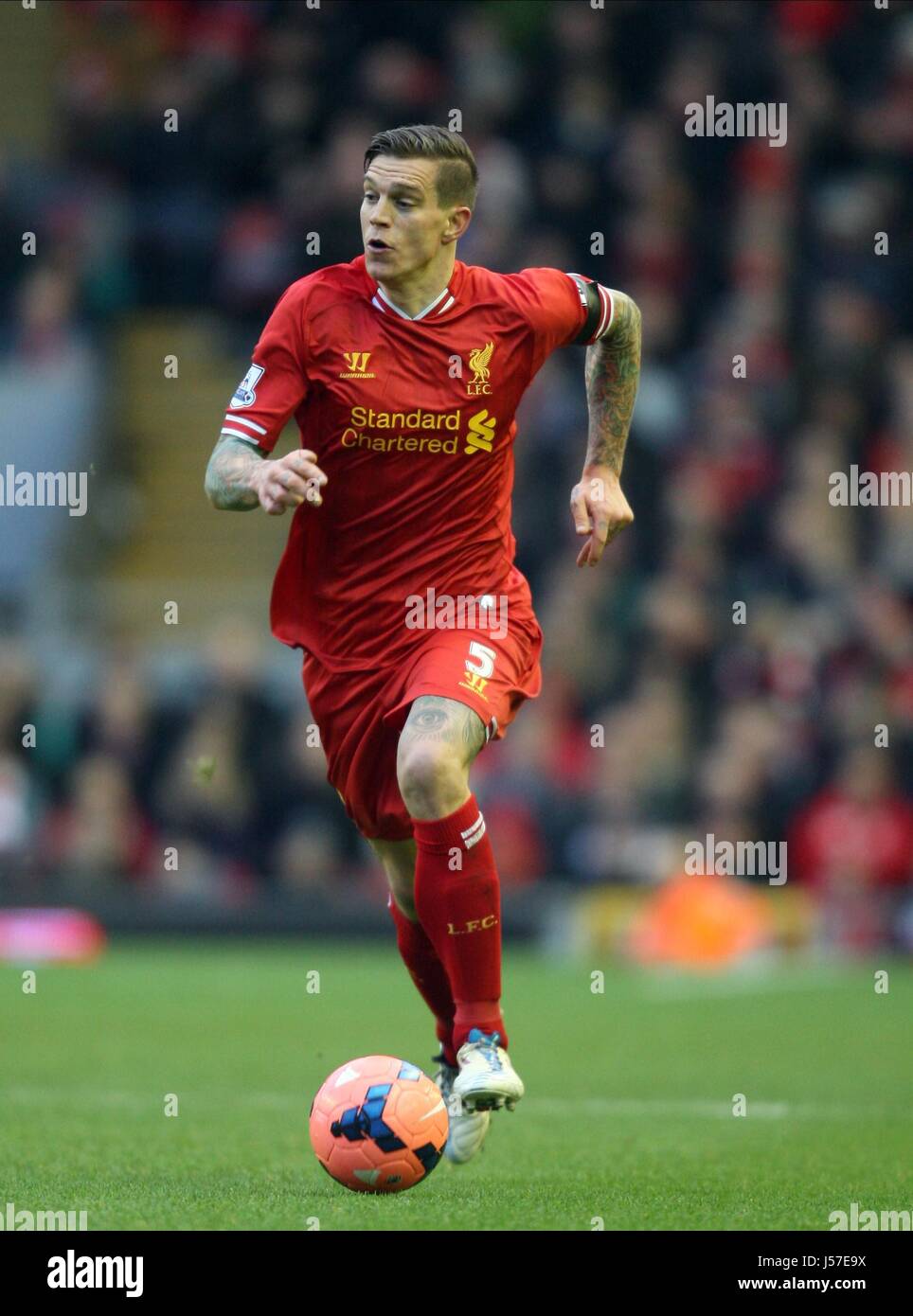 DANIEL AGGER LIVERPOOL FC LIVERPOOL FC ANFIELD LIVERPOOL ENGLAND 05 ...