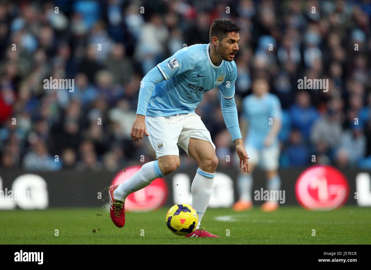 JAVI GARCIA MANCHESTER CITY FC MANCHESTER CITY FC ETIHAD STADIUM ...