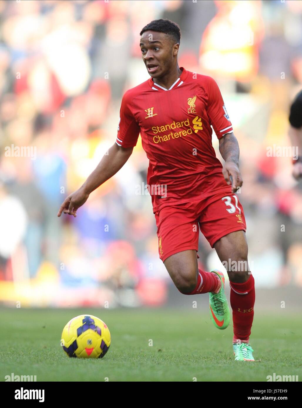 RAHEEM STERLING LIVERPOOL FC LIVERPOOL FC ANFIELD LIVERPOOL ENGLAND 21 ...