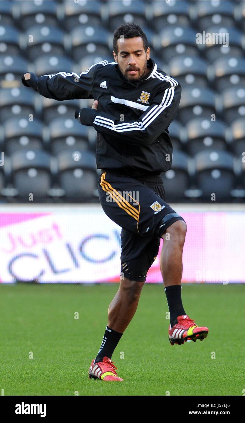 TOM HUDDLESTONE WITH NEW HAIR HULL CITY FC V CHELSEA KC STADIUM HULL ...