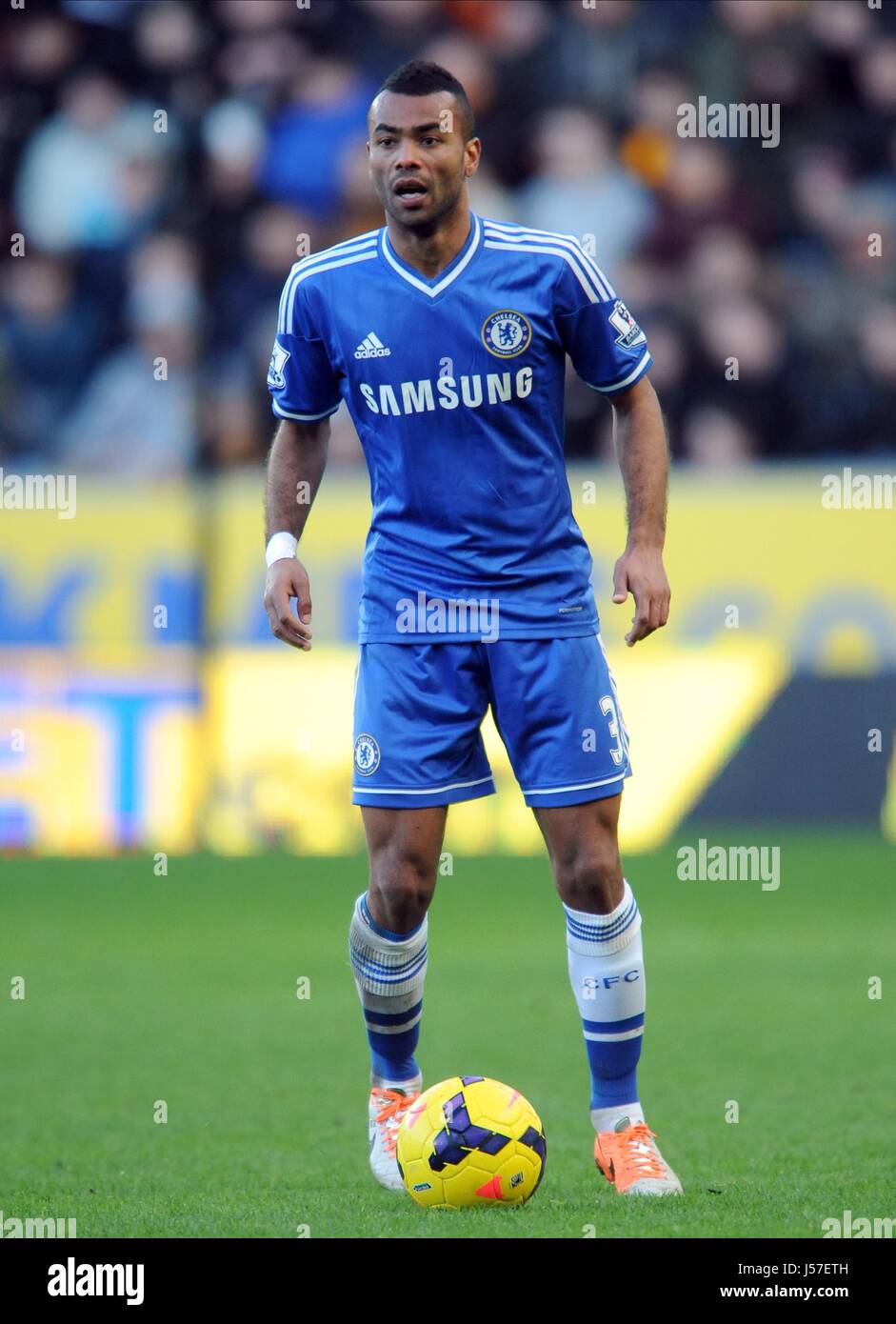 ASHLEY COLE CHELSEA FC CHELSEA FC KC STADIUM HULL ENGLAND 11 January ...