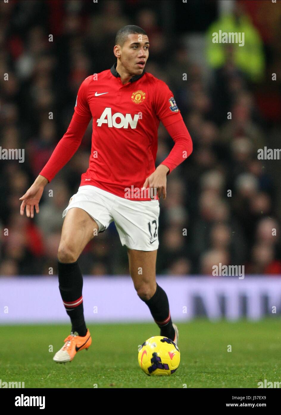 CHRIS SMALLING MANCHESTER UNITED FC MANCHESTER UNITED FC OLD TRAFFORD ...