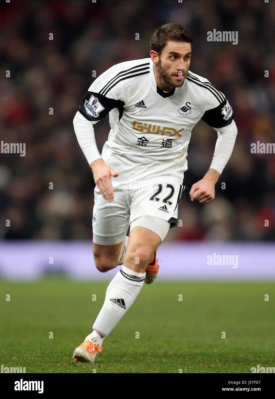 ANGEL RANGEL SWANSEA CITY FC SWANSEA CITY FC OLD TRAFFORD MANCHESTER ...