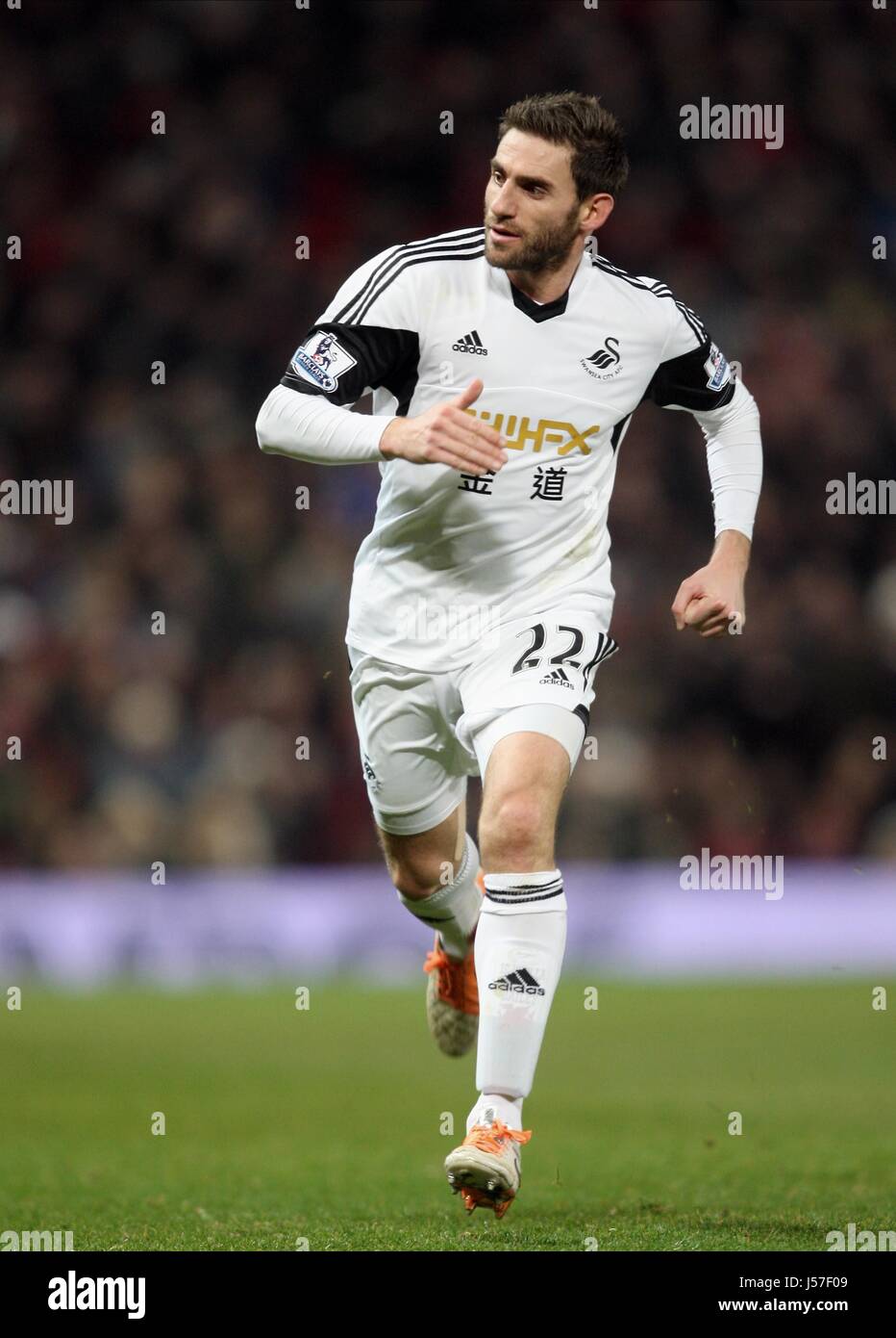 ANGEL RANGEL SWANSEA CITY FC SWANSEA CITY FC OLD TRAFFORD MANCHESTER ...