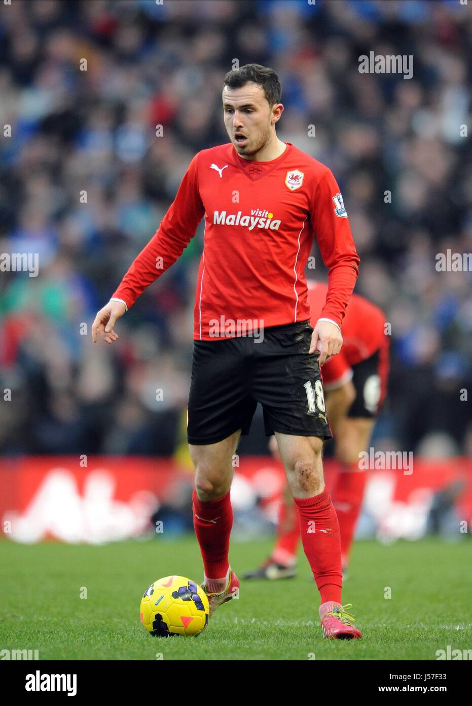 JORDAN MUTCH CARDIFF CITY FC CARDIFF CITY FC ETIHAD STADIUM MANCHESTER ...