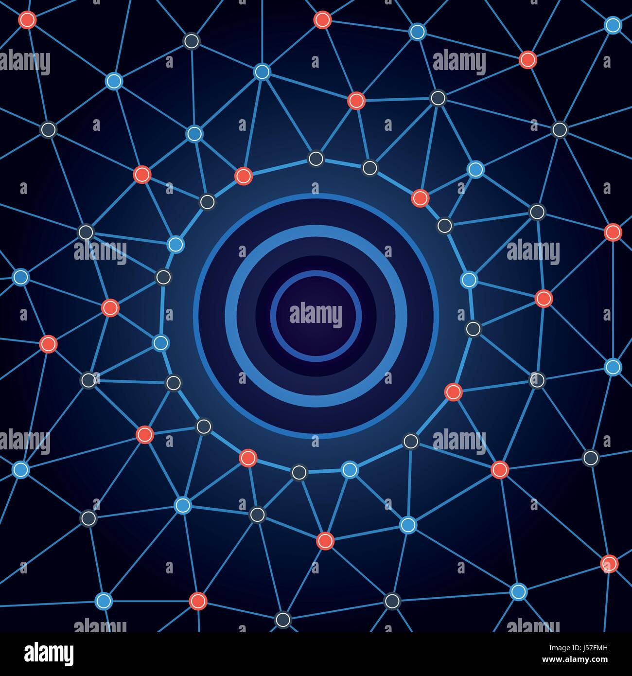 Circle polygonal connecting dots lines hi-res stock photography and ...