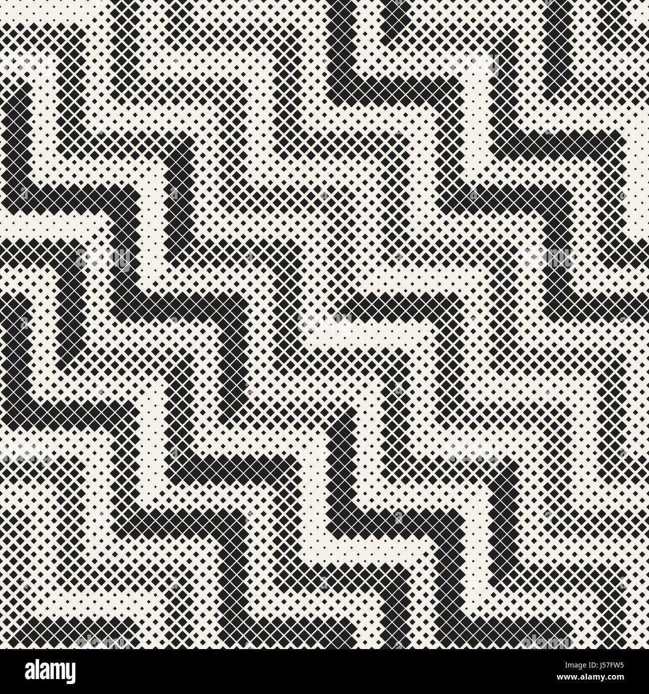 Seamless Irregular Geometric Pattern. Abstract Black and White Modern ...