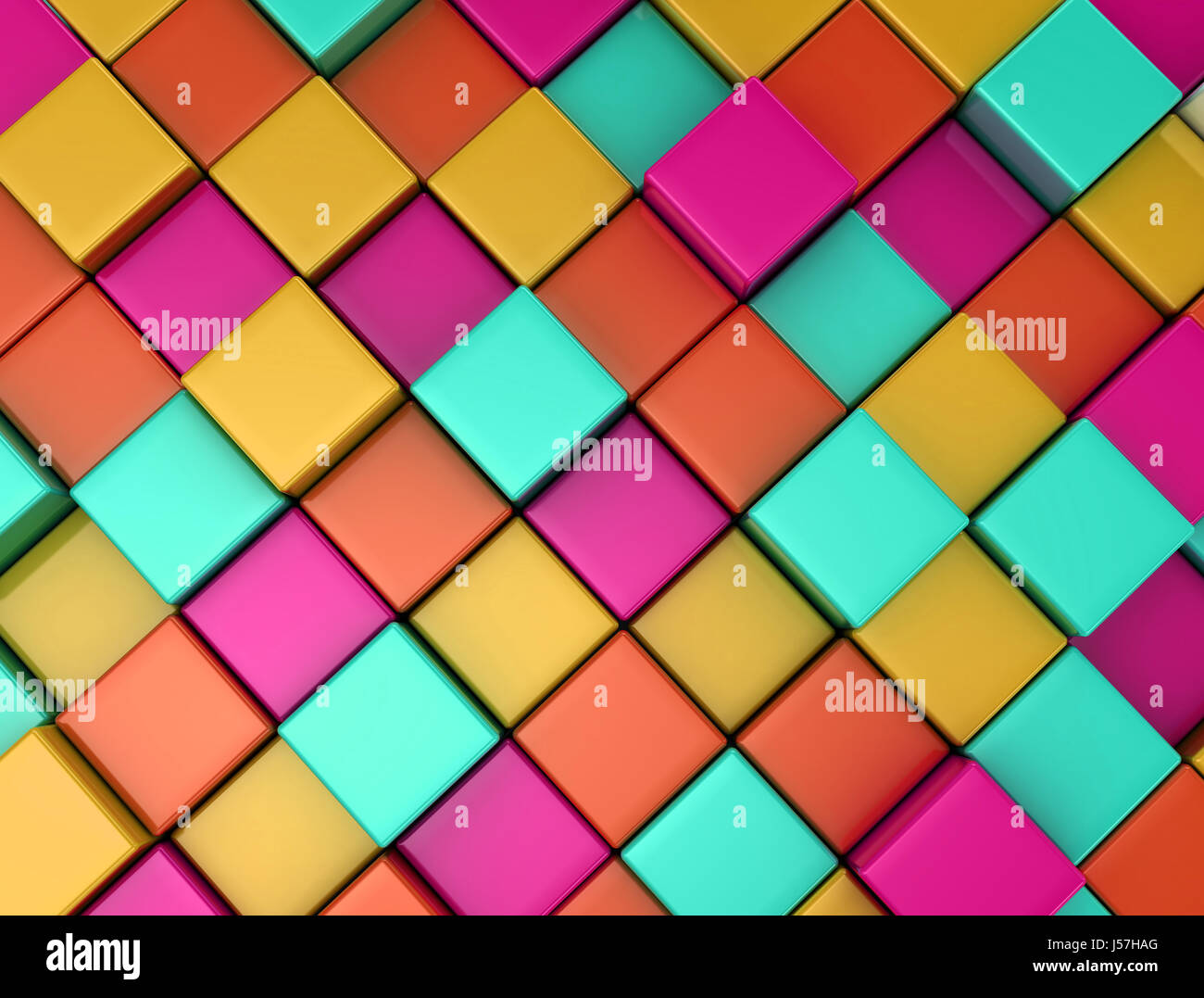 3d colored cubes background Stock Photo - Alamy
